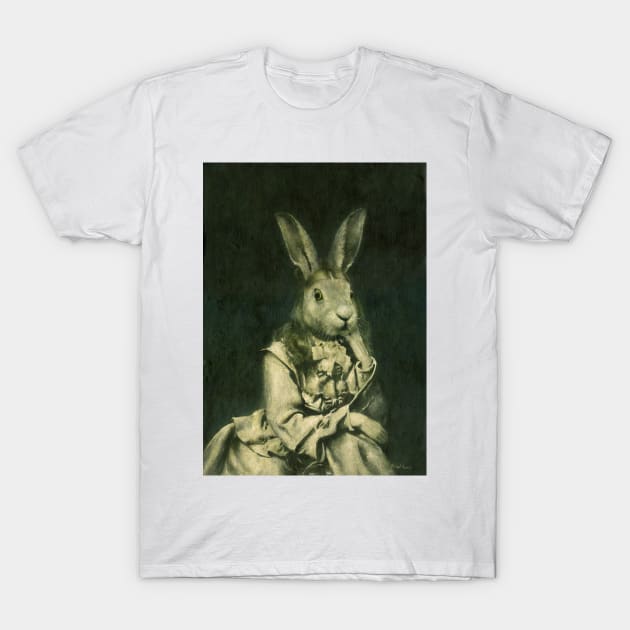 Victorian Hare Girl Hare T Shirt Teepublic